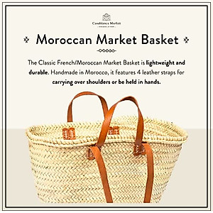 Casablanca Market Moroccan Market Basket with Four Straps