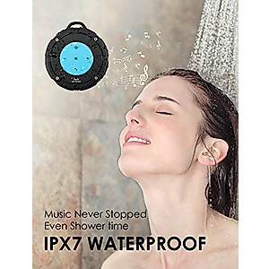 SKYWING Soundace S8 5W Shower Speaker Waterproof IPX7 Bluetooth Speaker with Suction Cup & Hook, Premium Portable Wireless Speaker for iPhone Phone Tablet Shower Beach Pool