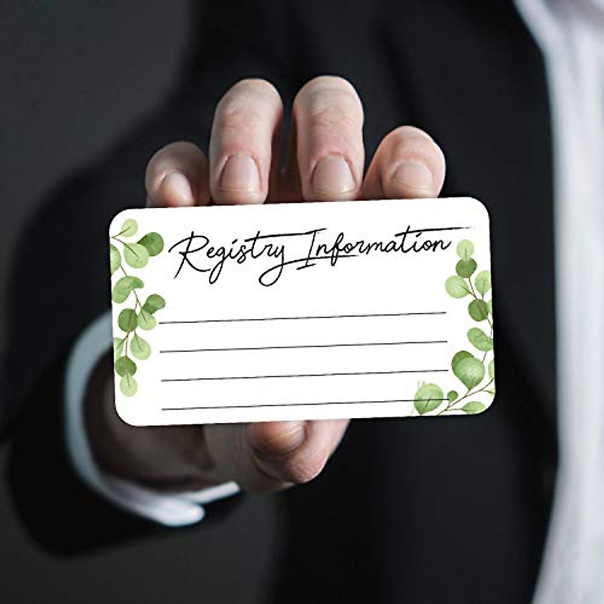 PARTH iMPEX Registry Information Cards - (Pack of 100) 3.5" x 2" Invitation Insert for Bridal Wedding Baby Shower