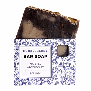 NATURE'S APOTHECARY Huckleberry Premium Bar Soap - Cold-Processed Castile Soap - Eco-Friendly, Vegan, Hypoallergenic, All-Natural, Handmade in USA by DAYSPA Body Basics