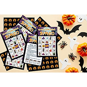 FaCraft Halloween Bingo Games for Kids,26 Player Bingo Game Card for Halloween Party Game Halloween School Classroom Crafts