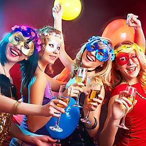 35 Pcs LED Flower Crowns Light up Flower Crown Bulk Headbands Headpieces Rose Hair Accessories for Woman Girls Kid Brides Birthday Wedding Mardi Gras Beach Party Favors Supplies, 7 Colors