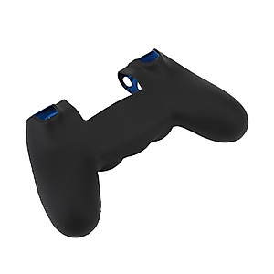 DJDK Case for ps4 Controller,Soft Silicone Case Skin Grip Shell Cover for Playstation 4 PS4 Controller(Black&Blue)