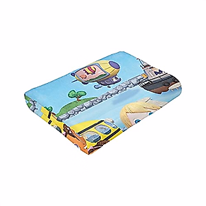 YSLPshop Higglytown Heroes Blanket Flannel Plush Anime Throw Blankets Ultra-Soft Micro Fleece Blanket Air Conditioning Blanket Quilt Home Decor Suitable for All Season Sofa Blanket 60"X50"