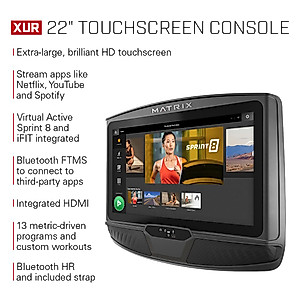 Matrix Fitness E50 Elliptical Trainer with XUR Console