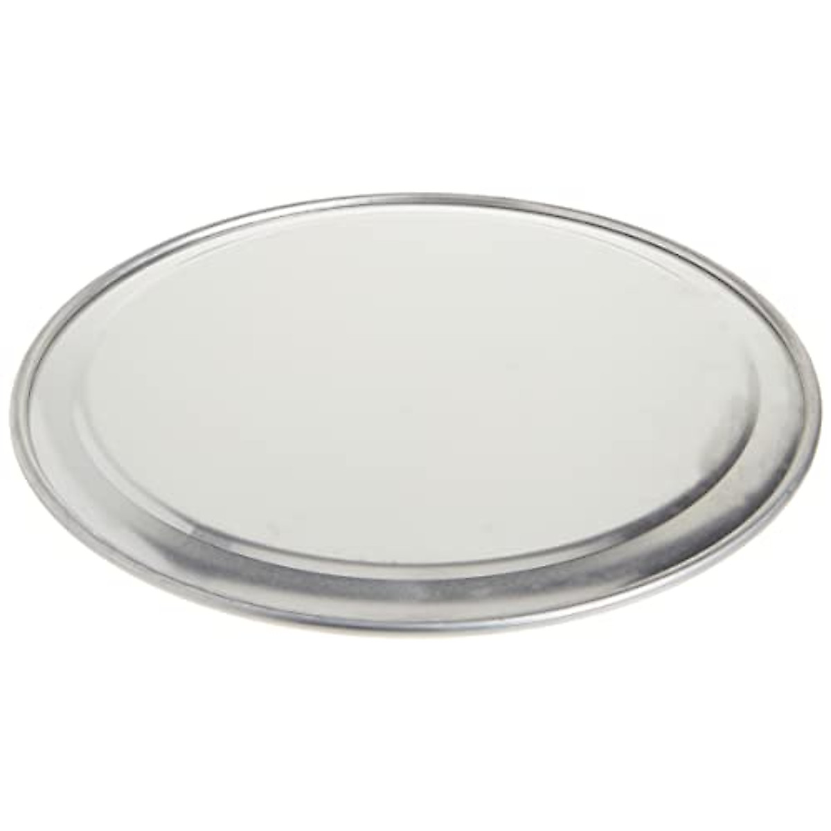 Winco 11 Inch Aluminum Winware Pizza Tray with Wide Rim