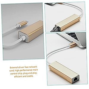 Mobestech 4pcs 1000mbps Adapter LAN Wired Adapter Gigabit LAN Network Adapter USB Ethernet Adapter LAN Internet Network Adapter USB to Ethernet Adapter External Accessories Abs