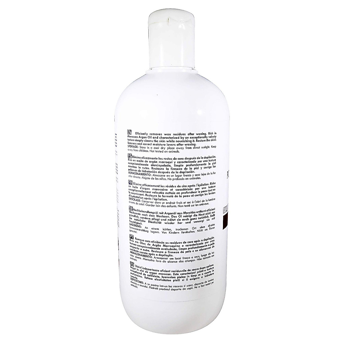 Waxness Spa Choice Post Waxing Residue Removing Oil Argan 16.9 fl oz / 500 ml