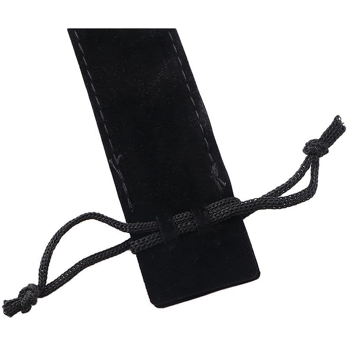 Tangseajiao 1Pc Pink Velvet Pencil Pouch, Drawstring Pencil Pouch, Soft Single Pen Holder, Adult Gift, For Office, Business Supplies, Office Supplies, Pencil Holder and Case