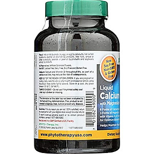Phyto-Therapy Liquid Calcium, 1000 Mg, 90 Count