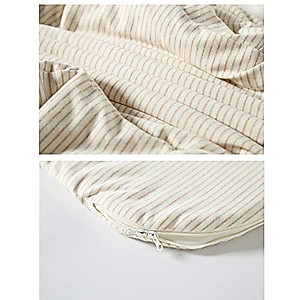 Newborn Baby Sleeping Sack Bag Winter Warm Padded Wearable Blanket Swaddle 2.5 Tog, Striped 0-8 Months