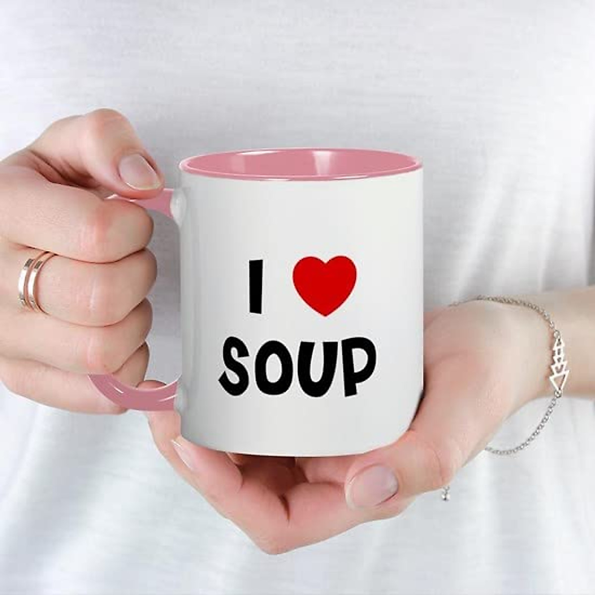 CafePress I * Soup Mug Ceramic Coffee Mug, Tea Cup 11 oz