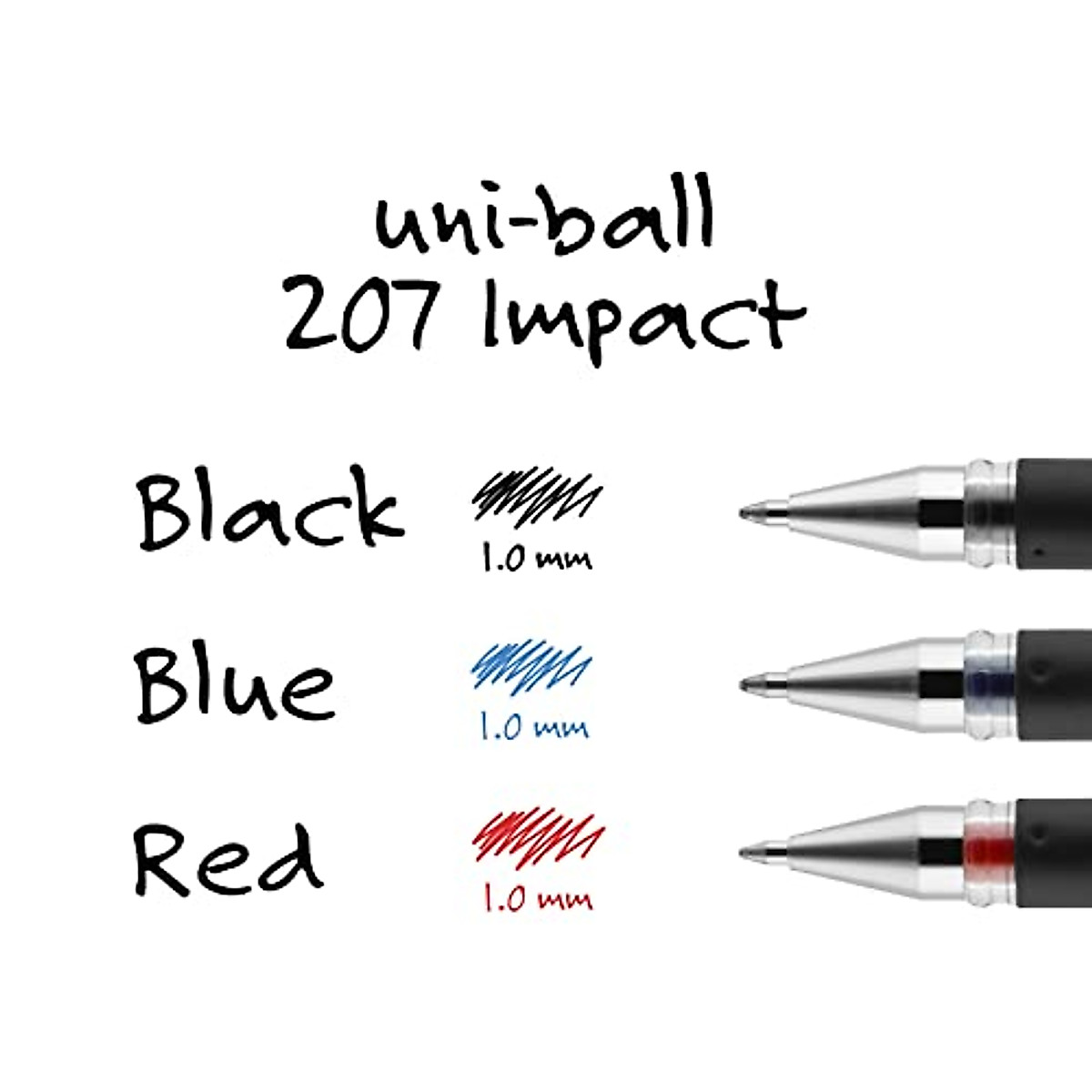 uniball Vision Elite Rollerball Pens with 0.8mm Bold Point, Black, 12 Count