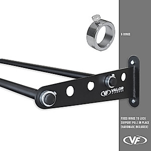 Valor Fitness Exercise Ball Storage - BG-53 Adjustable Wall Mounted Ball Rack, Basketball Rack for Basketballs, Wall Balls, Medicine Balls, and Slam Balls, Stability Balls, etc.”