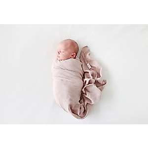 Lulujo Boho Swaddle Set, Cotton Muslin Blankets, 2 Pack (Mushroom & Sand)