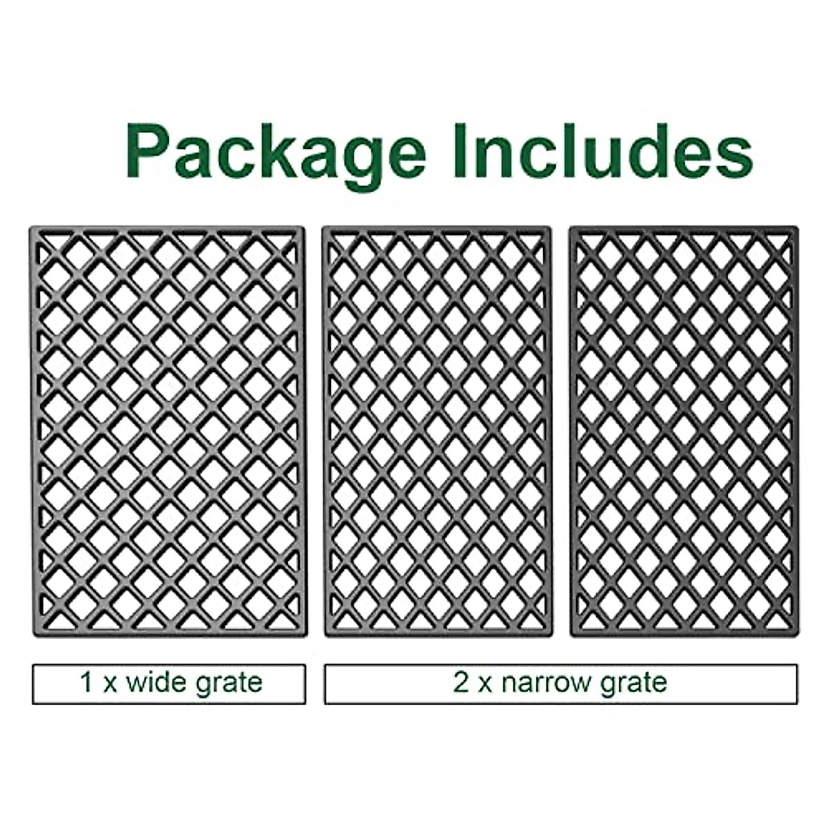 Blackhoso Grill Replacement Parts for Members Mark Gr2210601-mm-00, Cast Iron Grates Cooking Grid Parts for Members Mark Grill -3 Pack