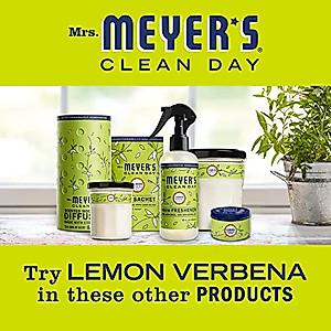 Mrs. Meyer's Soy Aromatherapy Candle, 35 Hour Burn Time, Made with Soy Wax and Essential Oils, Lemon Verbena, 7.2 oz- Pack of 2