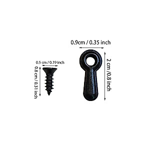 100 Pieces Metal Picture Frames Turn Button Fasteners with 100 Pieces Screws, Picture Frame Hardware Backing Clips Picture Turn Button Frame Picture Turn Button Fasteners Set