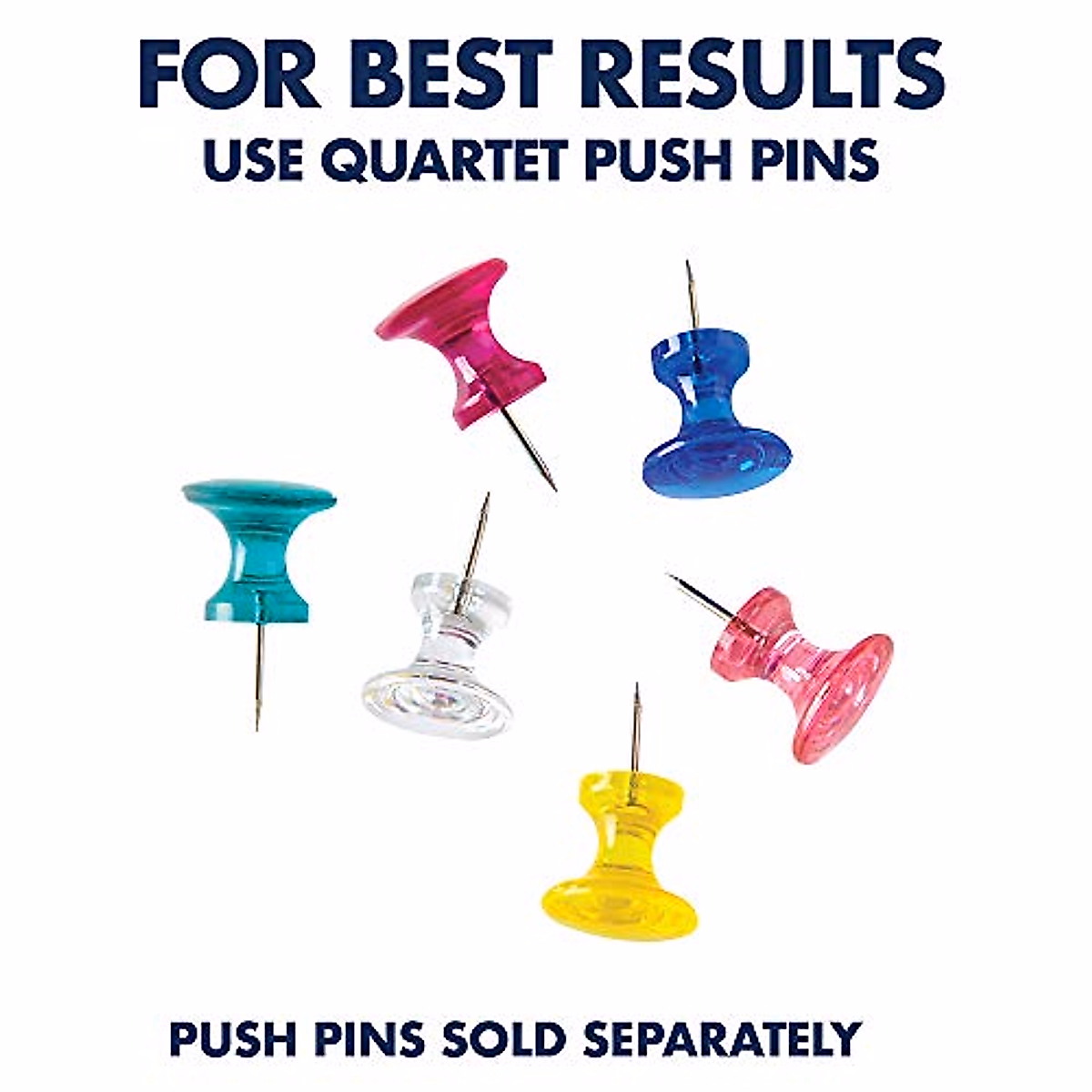 Quartet Bulletin Board for Walls, Fabric, 3' x 2', Frameless Pin Board, Fiberboard, Display Board, Oval Office, Home Office Decor or Home School Organization Board, Vertical/Horizontal, Gray (7683G)