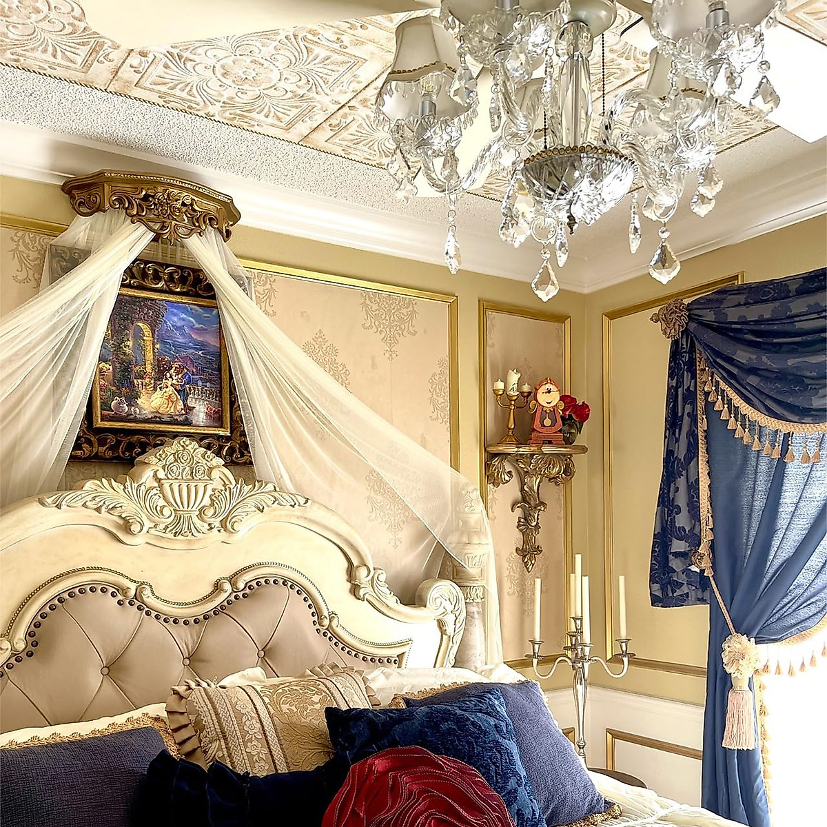 A La Maison Ceilings R14 Victorian Pre-Painted Foam Glue-up Ceiling Tile (129.6 sq. ft./Case), Pack of 48, Antique Copper Orange