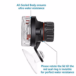 Aquarium Thermometer LCD Digital Waterproof Thermometer with Suction Cup Fish Tank Water Temperature for Fish Like Betta