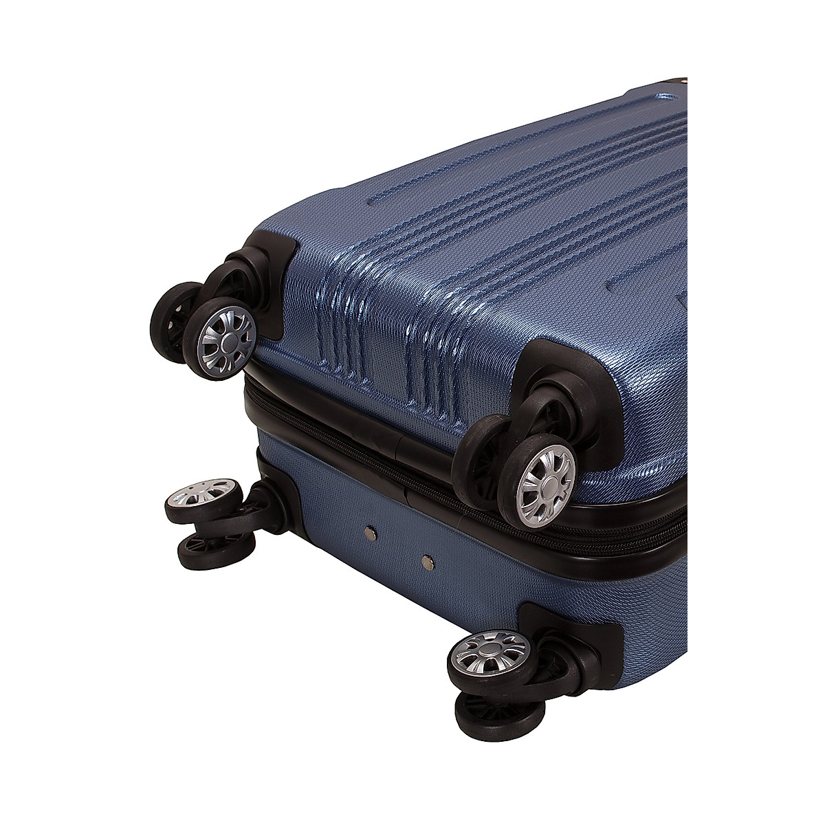 Rockland London Hardside Expandable Luggage with Spinner Wheels, Blue, Carry-On 20-Inch