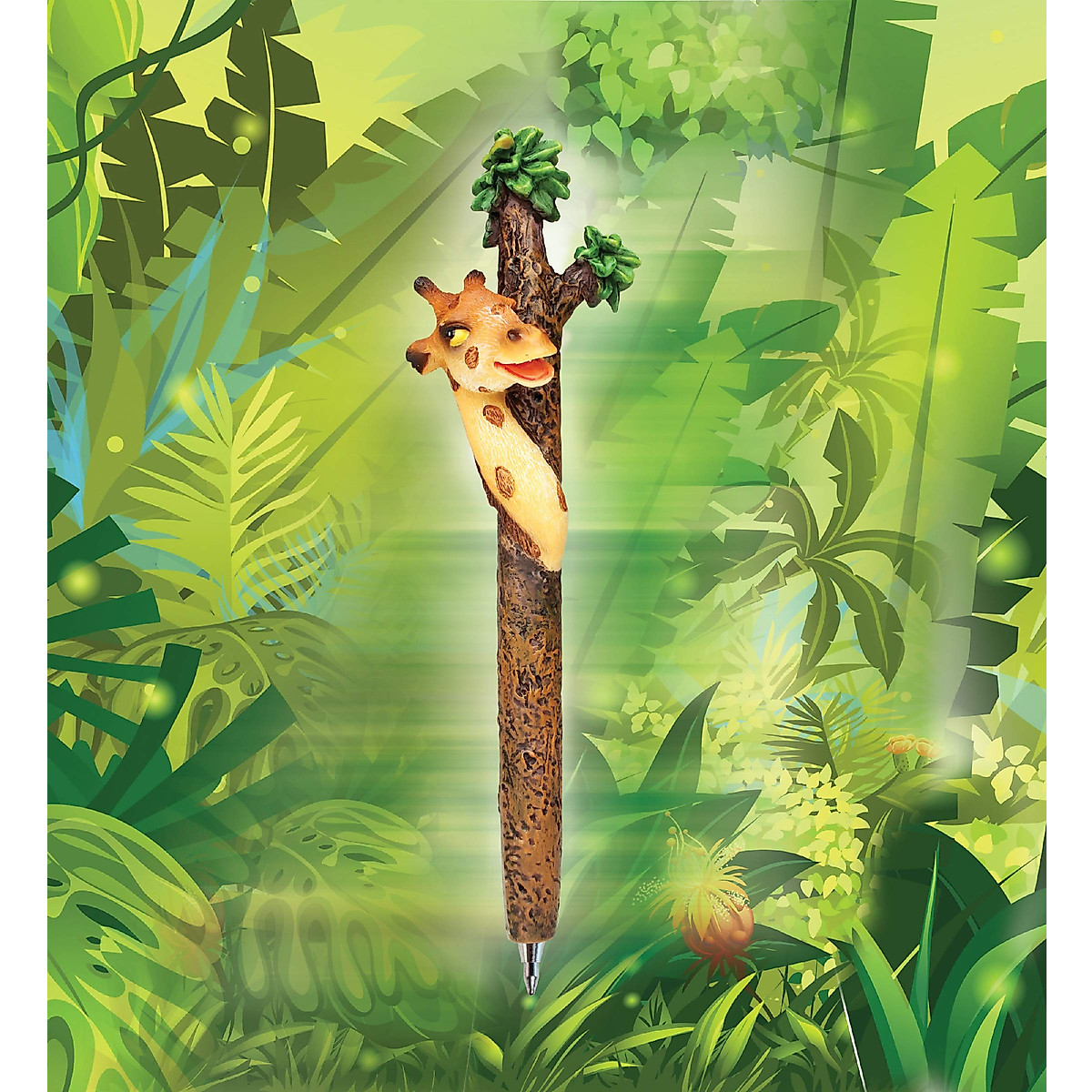 Puzzled CUTE GIRAFFE Planet Pens Resin Ballpoint Writing pen - Zoo Animals/Animals Collection - 6 INCH - Affordable Gift For Kids and Adults - Item #3692