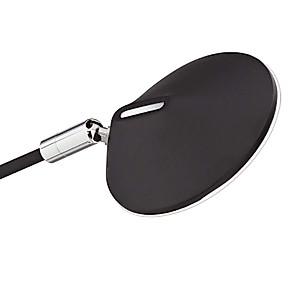 360 Lighting Arnie Traditional Industrial Pharmacy Light Floor Lamp Standing LED 62" Tall Sleek Black Metal Chrome Adjustable Arm Round Shade Decor for Living Room Reading House Bedroom