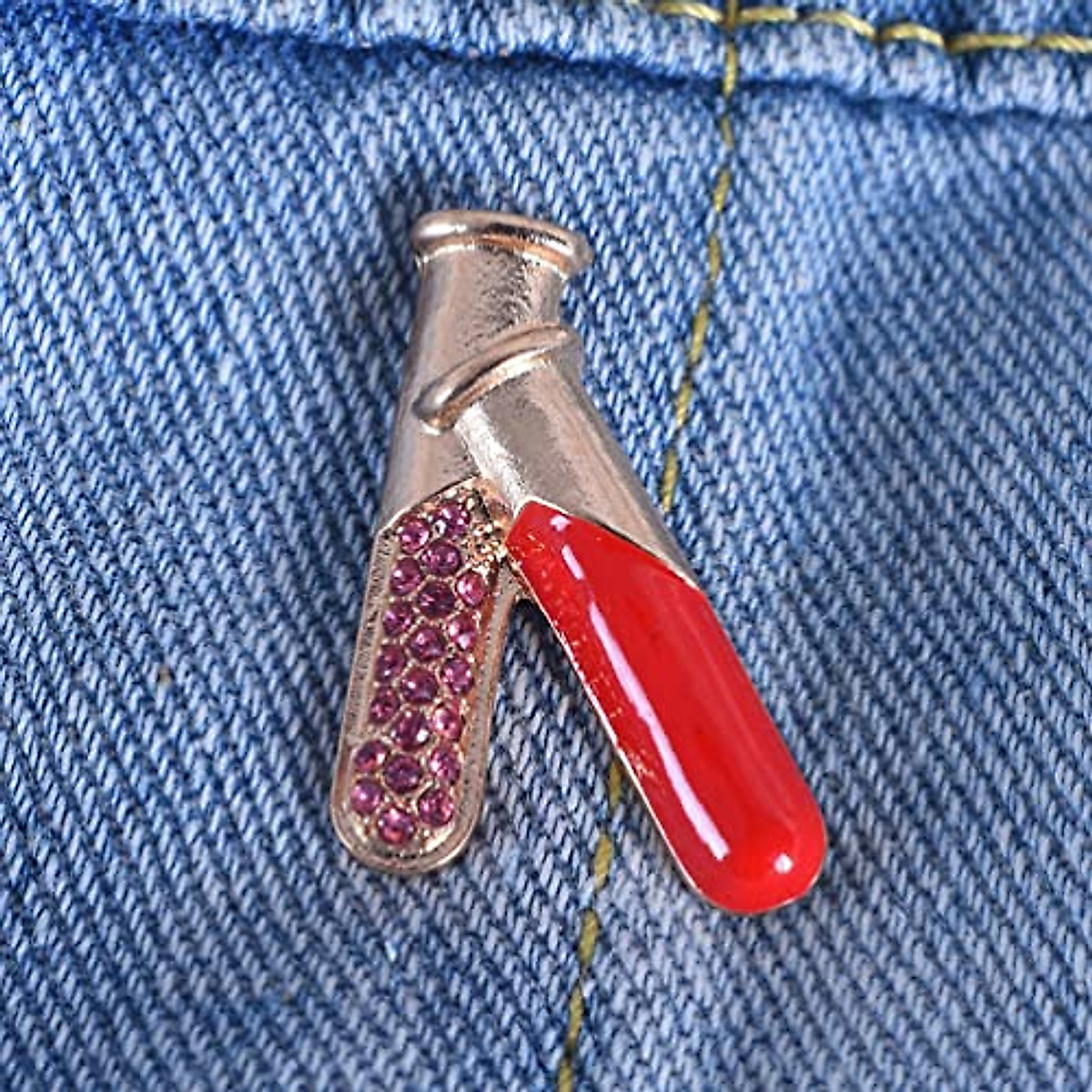 VALICLUD Enamel Pin Enamel Pin 4Pcs Science Brooch Lab Brooch Test Tube Lapel Pin Chemistry Experiment Brooch Coat Gift for Doctors Chemist- Chemistry Laboratory Badge