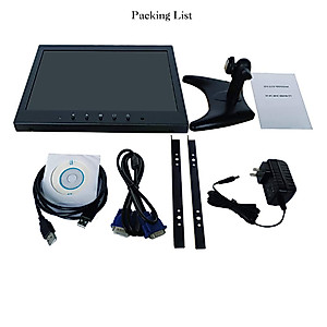 iChawk 9.7" 10'' inch Resistive Touch LCD Screen Display PC Monitor with 1024x768 IPS HDMI-in Built-in Speaker Embedded Open Frame Desktop Support Linux Ubuntu Raspbian Debian OS, K097MT-592RL