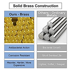 BRAVEBAR 4in Black Bathroom Faucet - 2 Handles Centerset Faucet Bathroom 2 or 3 Hole Bathroom Vanity Sink Faucets with Pop-up Drain | 360° Swivel Spout Leadfree Bathroom Faucet Matte Black