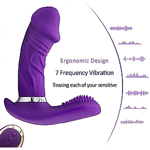 Clit Vibrating Dildo Panties with Virbrater