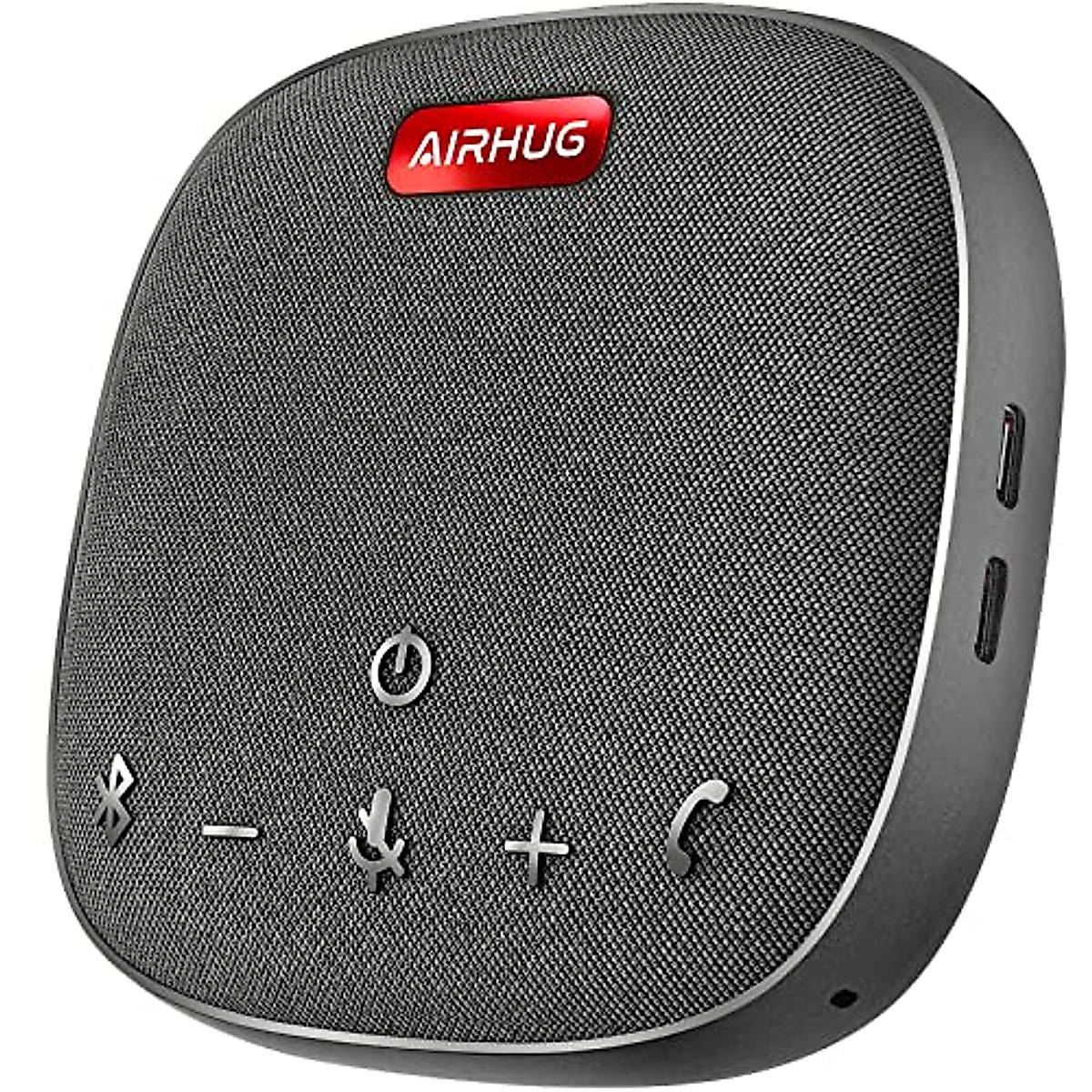 AIRHUG Bluetooth Speakerphone,Conference Speaker with Microphone,6 metes HD Voice Pick Up,Advanced Noise Reduction Algorithm,USB-C Plug & Play,Compatible with Zoom,MS Team,Skype
