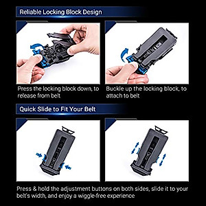 NEXTORCH Tactical Flashlight Holster 360 Rotation Compatible Holder for 26mm-29mm Diameter Small Size Flashlight (V61)