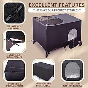 Choice Home Goods Crib Cover fits Pack N Play Cribs to Help Babies Sleep - Breathable Crib Canopy fits Pack and Play for Privacy in New Surroundings - Giftable Baby Crib Tent