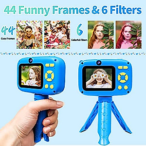 Kids Camera- 40MP Camera for Kids with 2.4 inch Large Screen, 1080P HD Digital Video Cameras for Toddler Children's Birthday with 32GB SD Card, SD Card Reader
