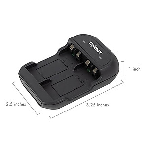 Tenergy TN141 Smart Charger for NiMH 9V Rechargeable Batteries, 9V Cells Battery Charger, 9 Volt NiMH