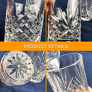 Rocks Glasses 11 oz,Snifters Round Clear Drinking Glass,Whisky Glasses,Old Fashioned Cocktails Glasses Bourbon Glasses for Restaurants,Bars,Parties,Water Cups Vodka Cups Liqueur Spirits Glasses 8 Pack