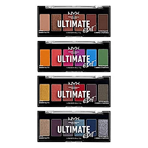 NYX PROFESSIONAL MAKEUP Ultimate Edit Mini Shadow Palette, Eyeshadow Palette - Warm Neutrals