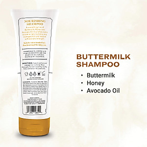 The Grandpa Soap Company Buttermilk Shampoo - Nourishing Formula to Help Revitalize Dry and Damaged Hair, With Honey & Avocado Oil, Vegan, Sulfates and Parabens Free, 8 Fl Oz