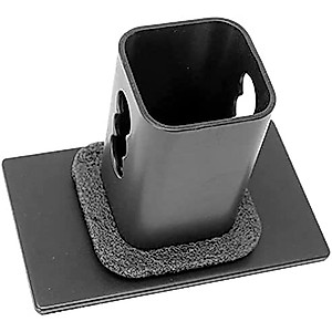 eVerHITCH USA Flag Eagle Metal Flag Emblem on Metal Trailer Hitch Cover (Fits 2" Receiver, Black & Chrome Flag with Thin Blue line)