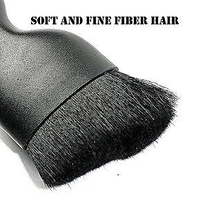 NGHEY 2 PCS Car Detailing Brush, Soft Bristles Detailing Brush Dusting Tool, Auto Interior Soft Hair Removal Brush, Fit for Automotive Dashboard, Air Conditioner Vents, Leather, Computer (Black #113)