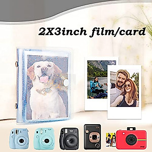 2Packs 36 Pockets 2x3 Photo Album for Fujifilm Instax Mini 12 11 9 Camera, Polaroid Snap, Z2300, SocialMatic Instant Cameras & Zip Instant Printer (White)