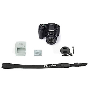 Canon PowerShot SX540 HS Digital Camera + 64GB Memory Card + Camera Case + USB Card Reader + Vivitar Memory Hard Case (24 Slots) + Hand Grip + Complete Accessory Bundle (Renewed)
