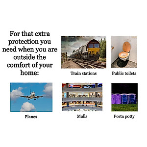 Toilet Seat Covers Disposable - Flushable & Biodegradable Travel Accessories for Adults, Kids, Toddlers | Travel, Road Trips, Camping, Potty Training Essential, & so much more! (10 packs of 10 sheets)