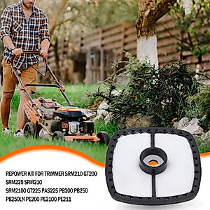 Atunee Repower Kit with SRM210 Air Filter Fuel Line Primer Bulb Spak Plug 3-Hole Grommet for Echo PE200 PE201 PE210 PE211 HC150 GT200 GT-200i GT-200R Engine Part