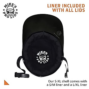 Mike's ProLids Matte Black 'Merica Flatboy - Novelty Motorcycle Bike Lid - Baseball Cap Design with Stylish Flat Brim - Fits Sizes S-XL