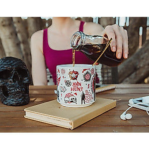Supernatural "Join The Hunt" Single Stackable Ceramic Mug | Coffee Cup For Espresso, Tea, Cocoa | Holds 13 Ounces