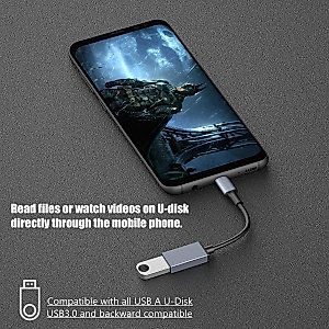 sunshot USB C to USB 3.0 Adapter [2 Pack],USB C to USB A Adapter, USB Type-C to USB,Thunderbolt 3 to USB Adapter OTG Cable for iPhone 15/15 Pro/15 Plus/15 Pro Max, MacBook Pro/Air, Galaxy S20 etc.