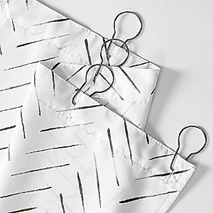 jinchan Black and White Shower Curtain Herringbone Fabric Shower Curtain Zig Zag Inky Chevron Farmhouse Shower Curtain Zigzag Modern Shower Curtain for Bathroom Waterproof Hooks Included 70x72 inches